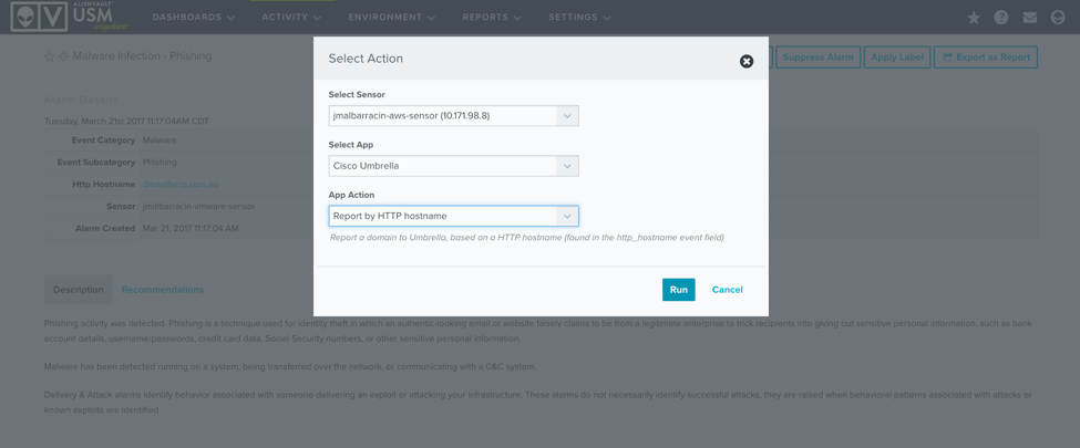 AlienVault USM Anywhere and Cisco Umbrella: Move | LevelBlue