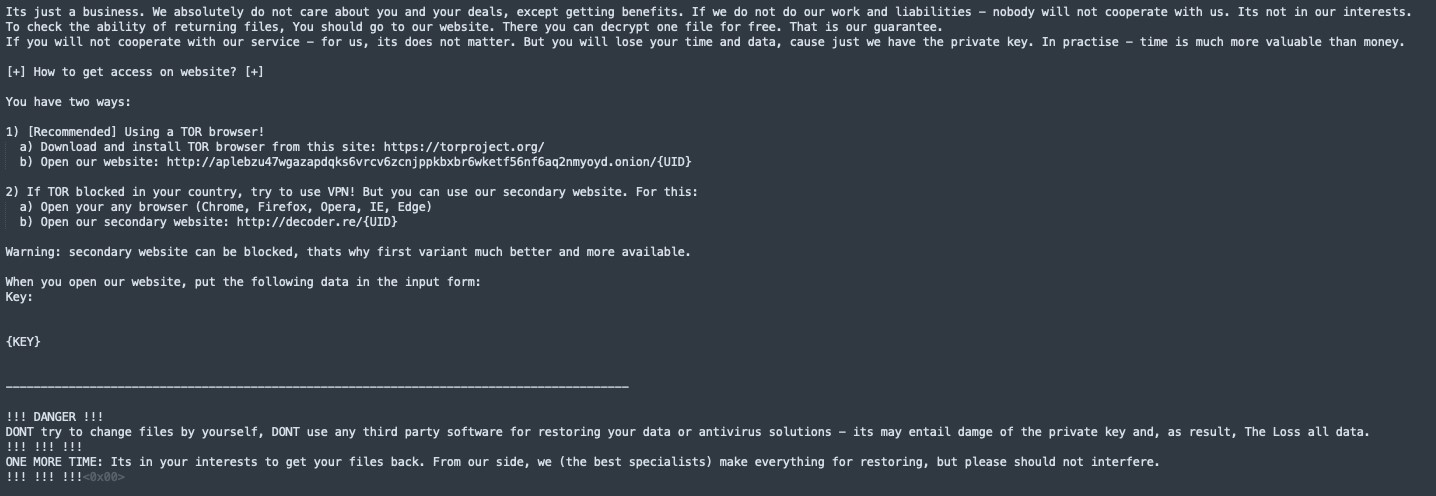 REvil’s new Linux version | LevelBlue